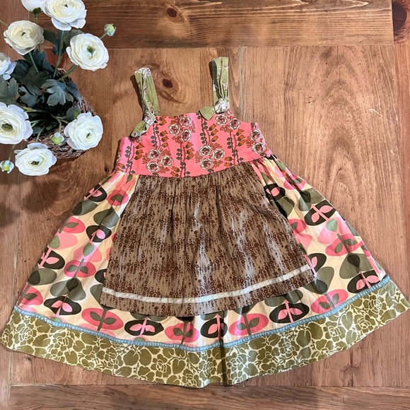 Matilda Jane | Dresses | Matilda Jane West Side Abby Knot Apron Dress ...